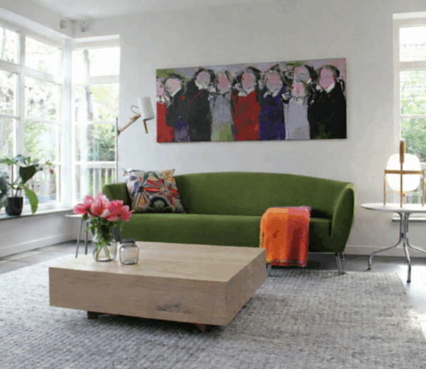 Welke kleur vloerkleed past het beste bij mijn groene bank? - Huis & Wonen