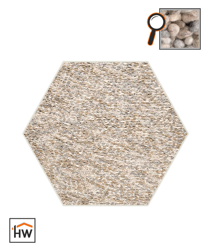 Vloerkleed Toscane 01 Hexagon van De Munk bij Huis & Wonen