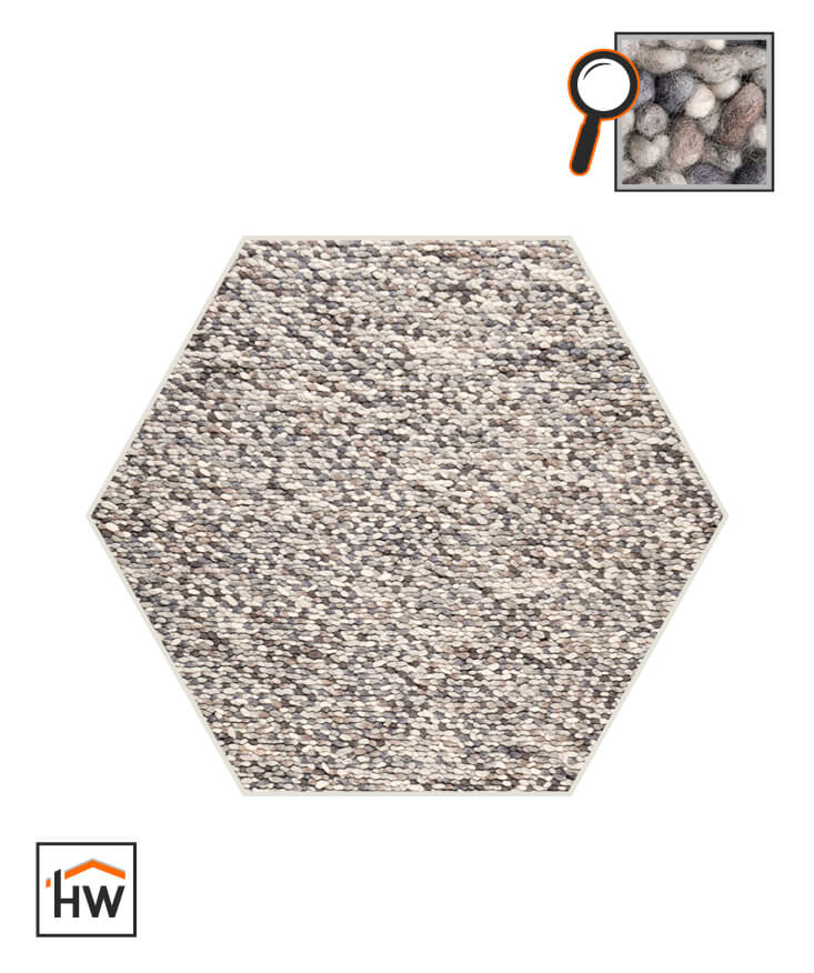 Vloerkleed Toscane 01 Hexagon van De Munk bij Huis & Wonen